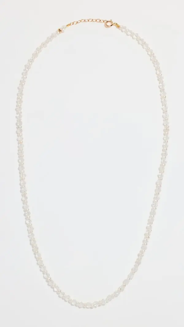 Jia Jia April Quartz Beaded Necklace - Crystal