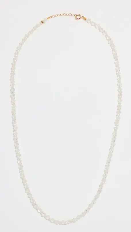 Jia Jia April Quartz Beaded Necklace - Crystal