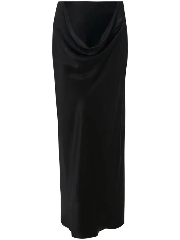 JW Anderson Draped Silk Maxi Skirt