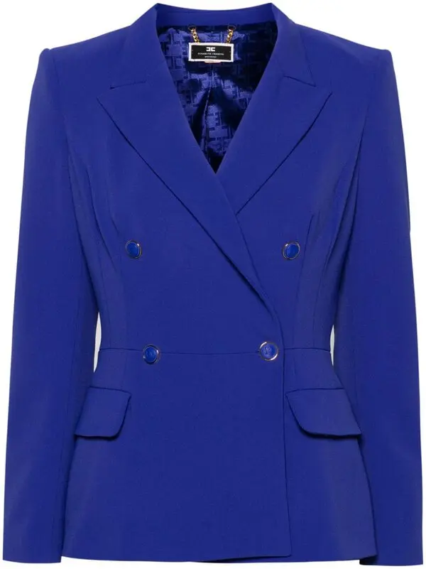 Elisabetta Franchi Double-breasted Blazer - Blue
