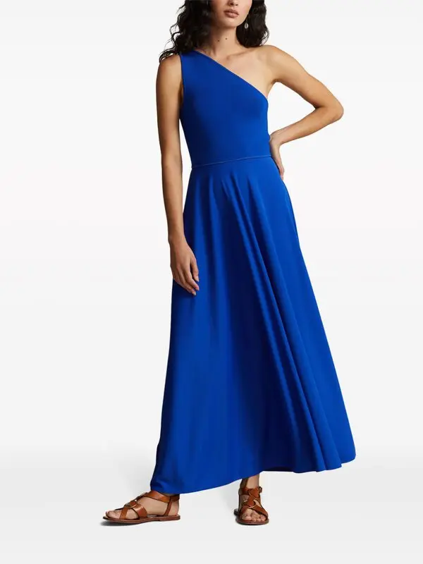 Polo Ralph Lauren One-Shoulder A-Line Maxi Dress In Blue - 61% Off |  Editorialist