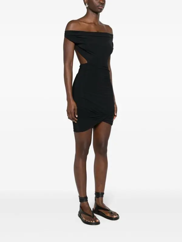 AMAZUIN Ester Cowl-neck Mini Dress