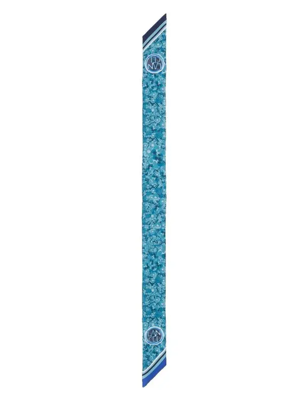 LANCEL Roxanne Flowers-print Silk Scarf