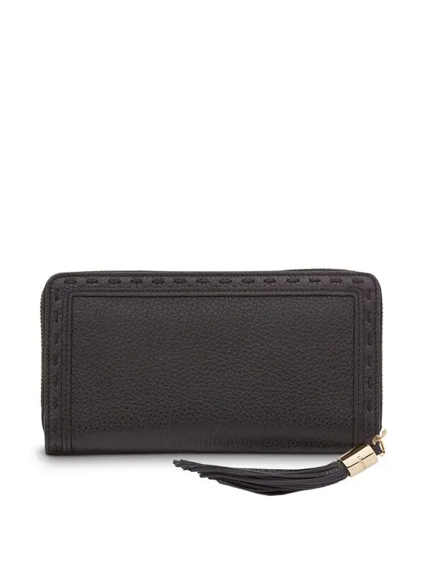 LANCEL Logo-stamp Leather Wallet - Black