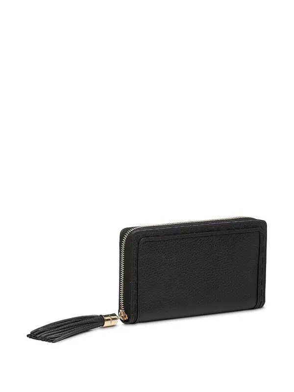LANCEL Logo-stamp Leather Wallet - Black