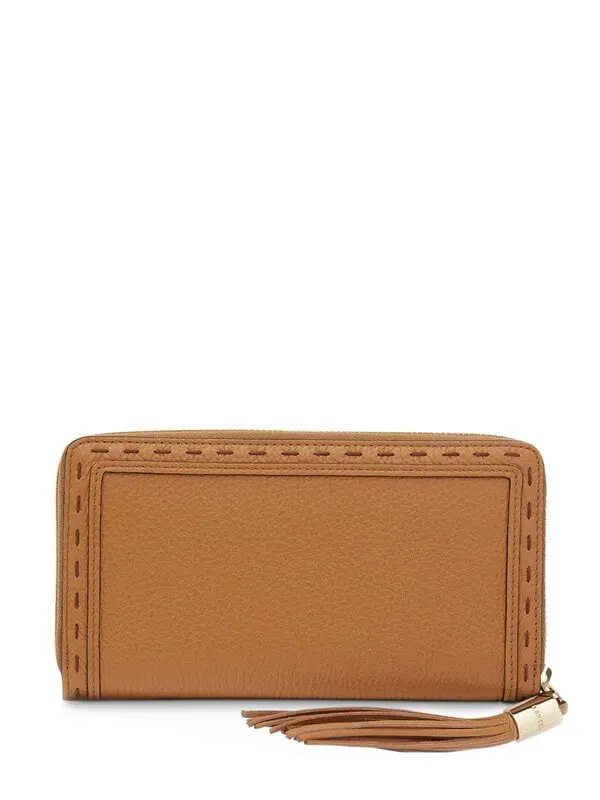 LANCEL Premier Flirt Leather Long Wallet - Brown