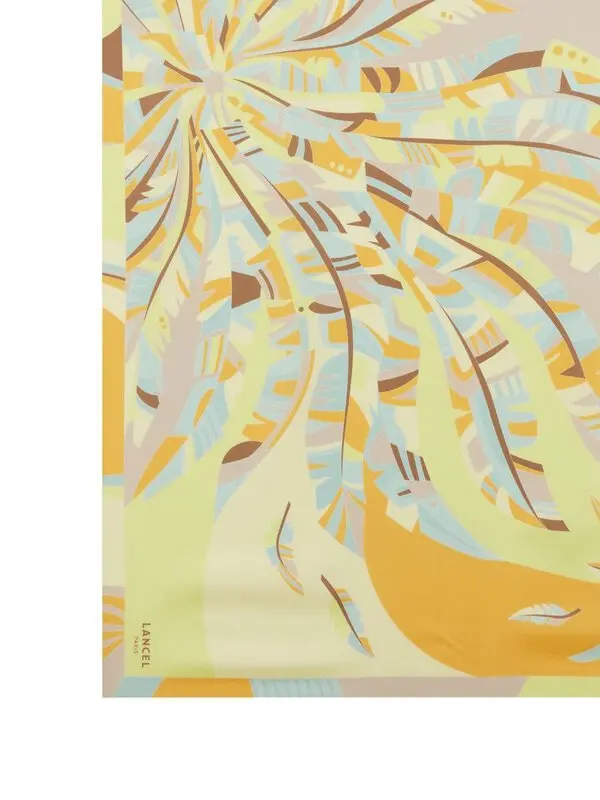 LANCEL Arabesque-print Silk Scarf