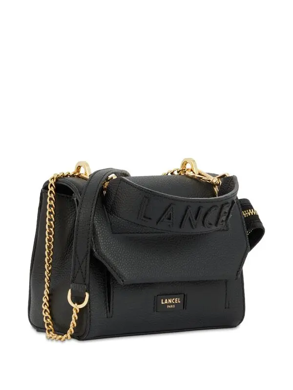 LANCEL Ninon De Leather Flap Bag - Black