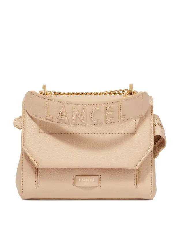 LANCEL Small Ninon De Leather Flap Bag - Neutrals
