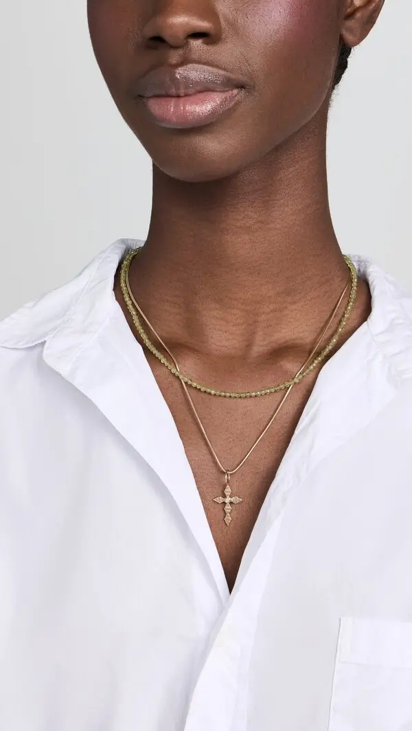 Jia Jia August Beaded Necklace - Peridot