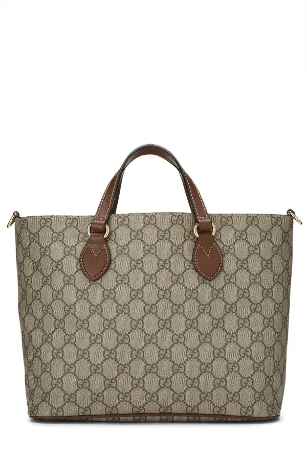 Gucci Original Gg Supreme Canvas Tote Bag - Brown