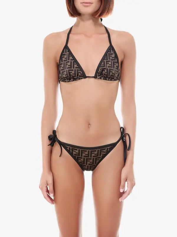 Fendi Ff Logo Bikini - Black | Editorialist