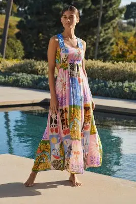 ANISA MAKHOUL The Piper Bandeau Cutout Maxi Dress: Edition