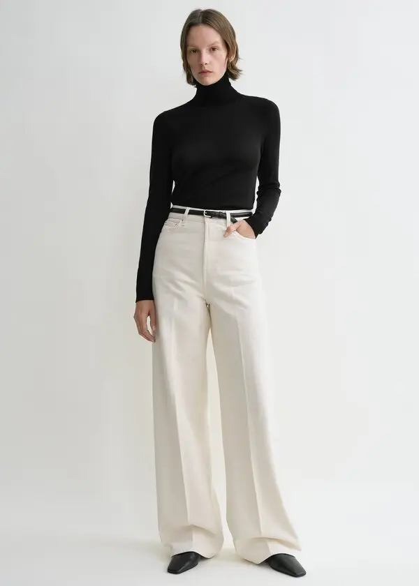 TOTEME High-rise Wide-leg Trousers