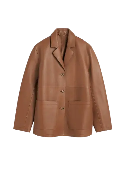 TOTEME Clean Leather Jacket