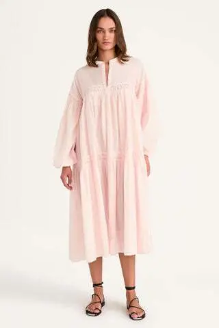 Merlette Elysium Long-sleeve Dress - Blush