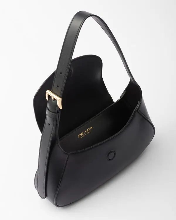 バッグ PRADA leather shoulder bag Black Prada Small Leather Shoulder Bag - Black | Editorialist