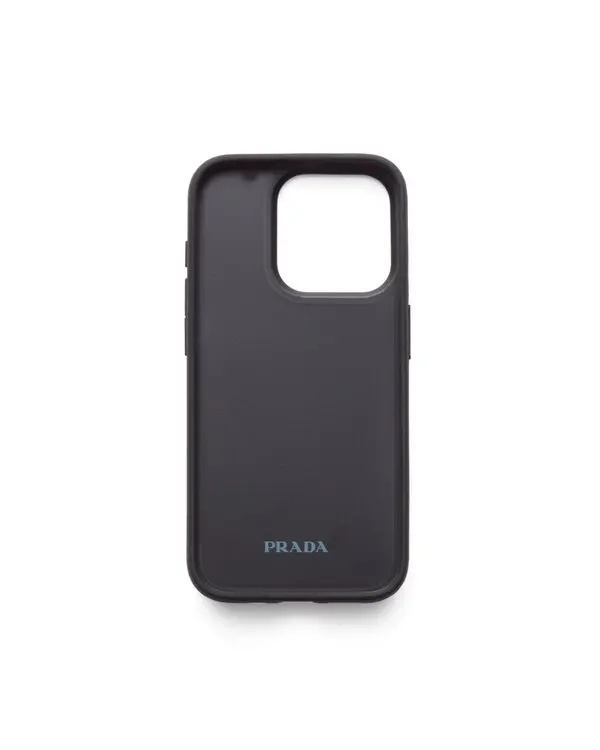 Prada Saffiano Leather Cover For Iphone 15 Pro