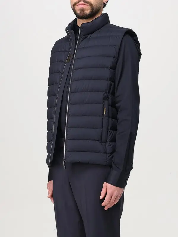 MOORER Quilted Vest - Blue
