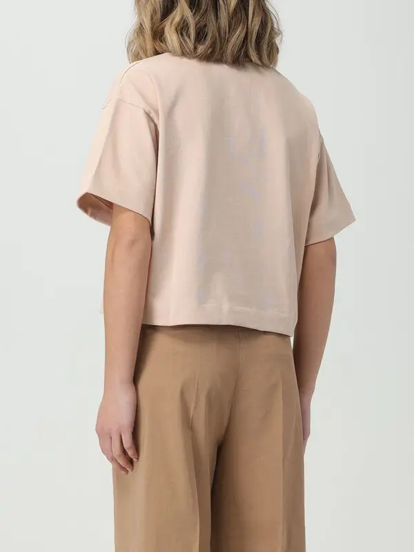 AUTRY Cropped Crewneck T-shirt - Pink
