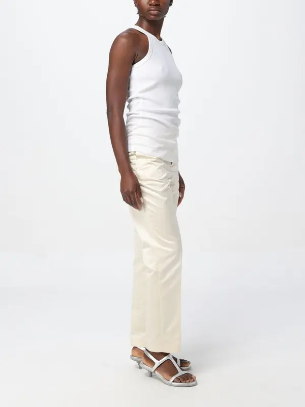 Sportmax Ribbed Tank Top - White
