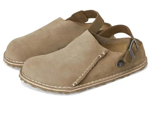 BIRKENSTOCK Lutry 365 Suede Clogs - Green