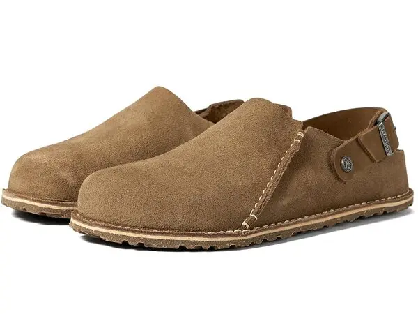 BIRKENSTOCK Lutry 365 Suede Clogs - Green