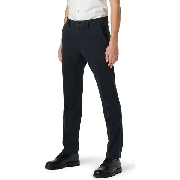 Bugatchi Flat Front Stretch Chinos - Black