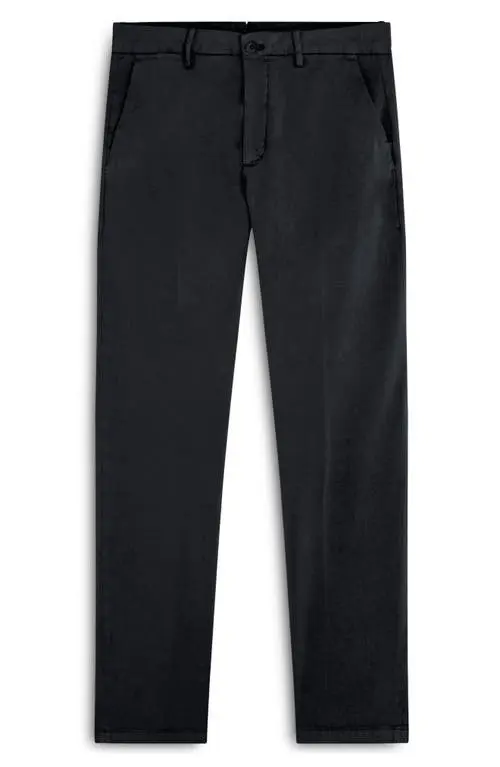 Bugatchi Flat Front Stretch Chinos - Black