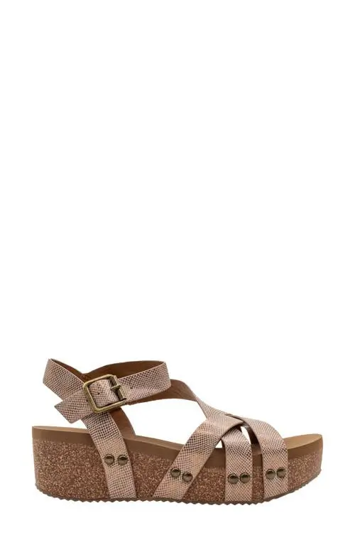 VOLATILE Sand Castle Platform Sandals - Bronze
