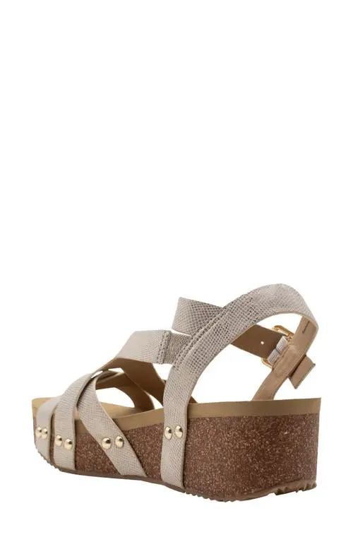 VOLATILE Sand Castle Platform Sandals - Champagne