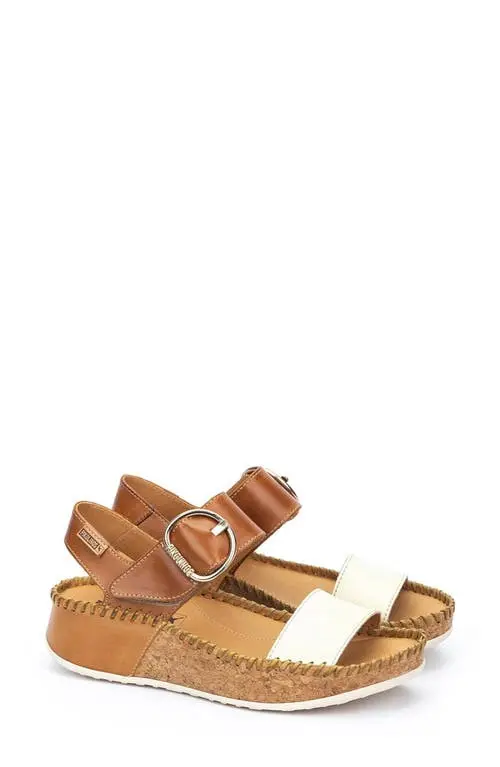 Pikolinos Marina Platform Sandals - Nata