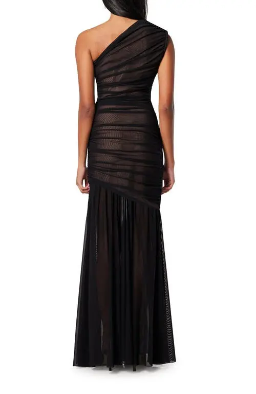 ELLIATT Vienna Ruched One-shoulder Gown