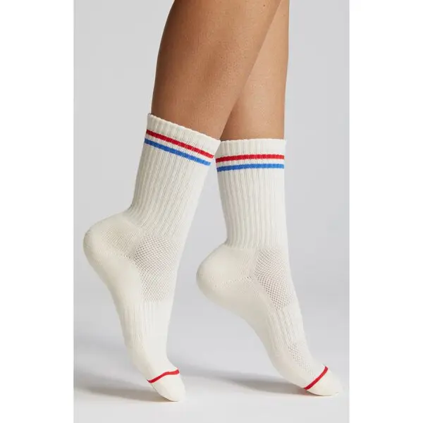 LE BON SHOPPE Boyfriend Crew Socks - Milk