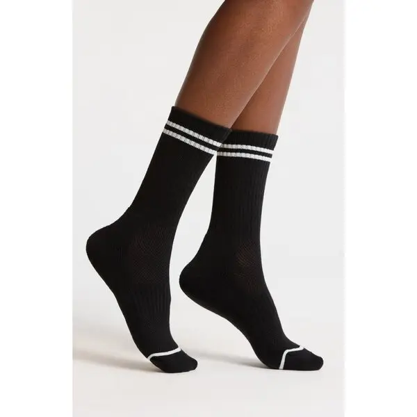 LE BON SHOPPE Boyfriend Crew Socks - Noir
