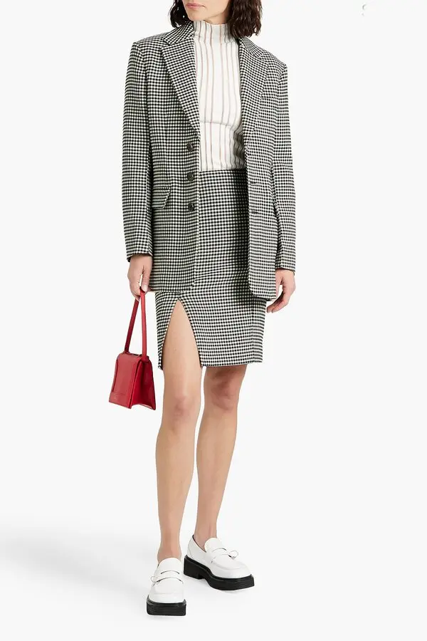 Marni Checked Wool-blend Blazer