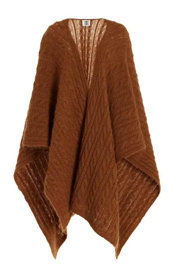 BY MALENE BIRGER Kassillas Draped Knit Poncho