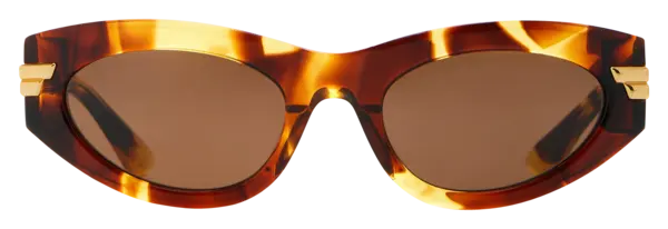 Bottega Veneta Cat-eye Acetate Sunglasses - Brown