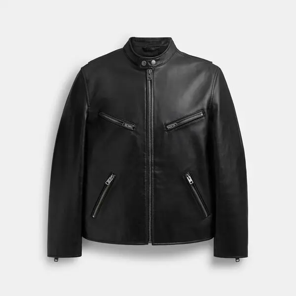 COACH Leather Racer - Black