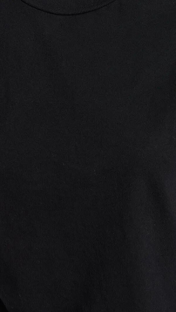 PERFECTWHITETEE Springsteen Supima Cotton Baby Tee - True Black