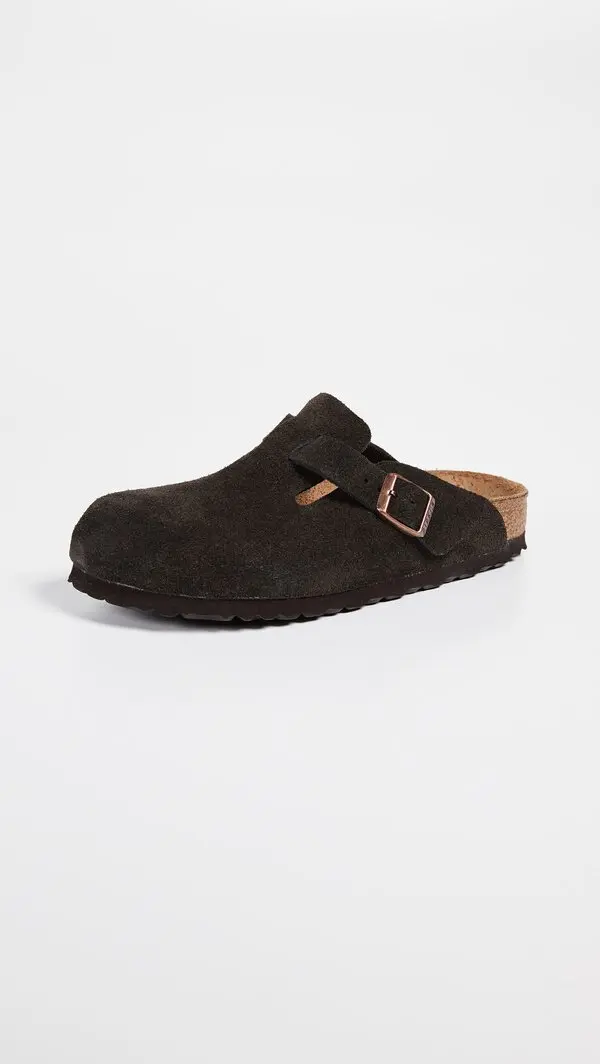 BIRKENSTOCK Boston Soft Footbed Narrow Clogs - Mocha