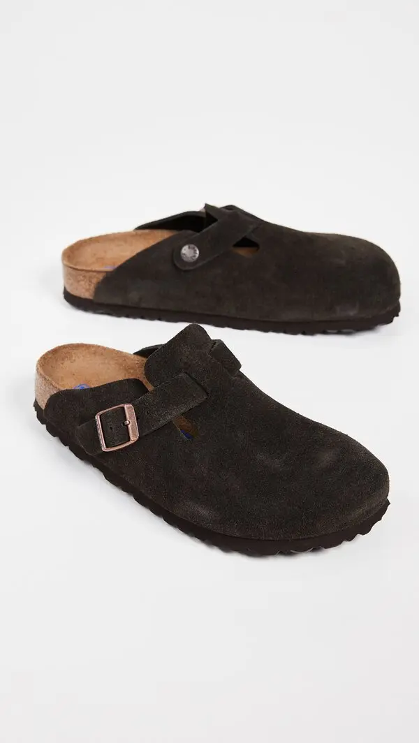 BIRKENSTOCK Boston Soft Footbed Narrow Clogs - Mocha