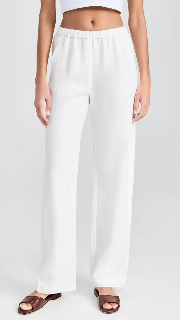 Enza Costa Twill Everywhere Trousers - Off White