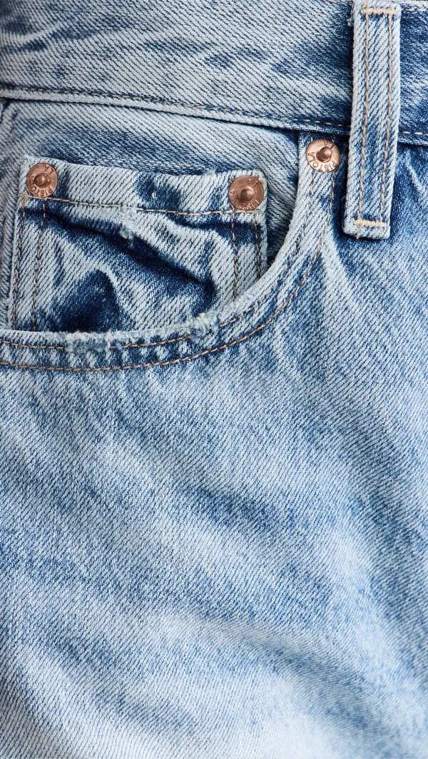 PISTOLA Saige Denim Shorts - French Riviera