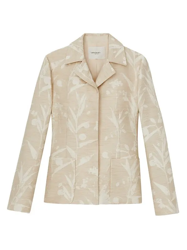 Lafayette 148 New York Dune Floral Jacquard Blazer