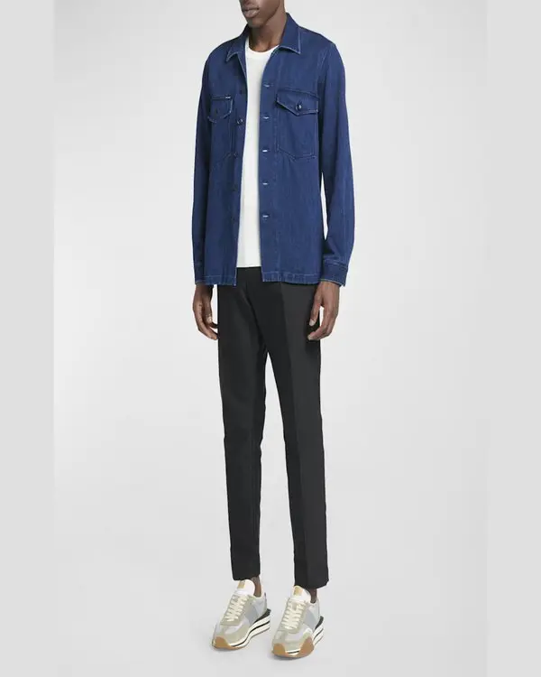 TOM FORD Apos;s Dark Wash Denim Overshirt