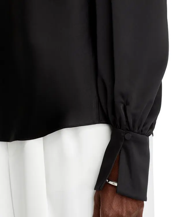 Simkhai Alice Draped One Shoulder Top - Black