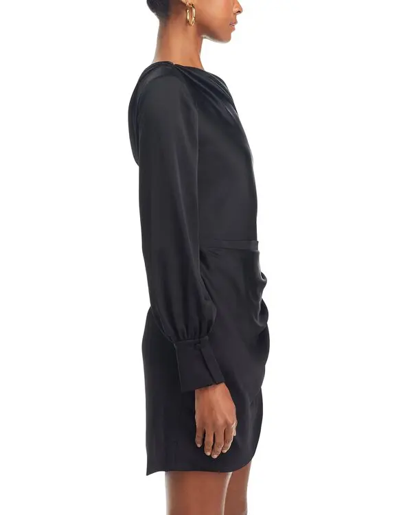 Simkhai Cameron One Shoulder Mini Dress - Black