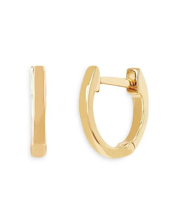 Ef Collection 14k Yellow Mini Huggie Hoop Earrings - Gold