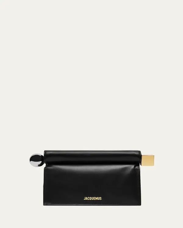 Jacquemus La Pochette Rond Clutch Bag - Black